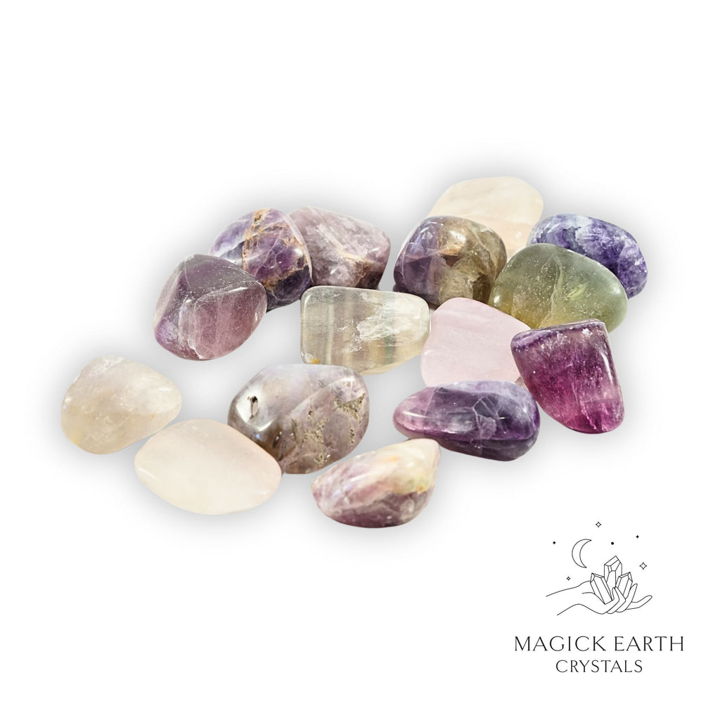 Laser Focus – Fluorite Tumbled Stone – Magick Earth Crystals Australia