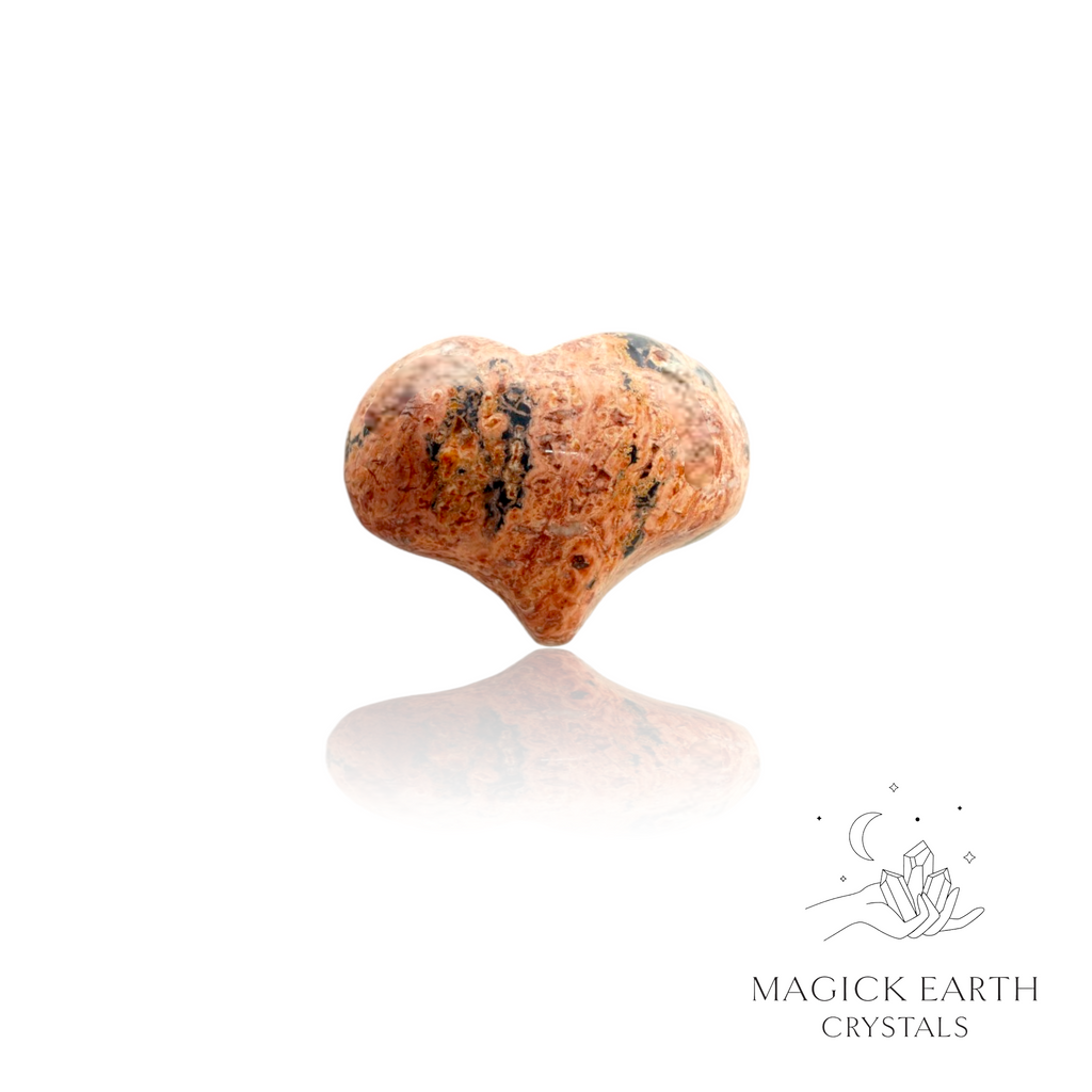 Spirit Connection – Leopard Skin Jasper Funky Heart – Magick Earth ...